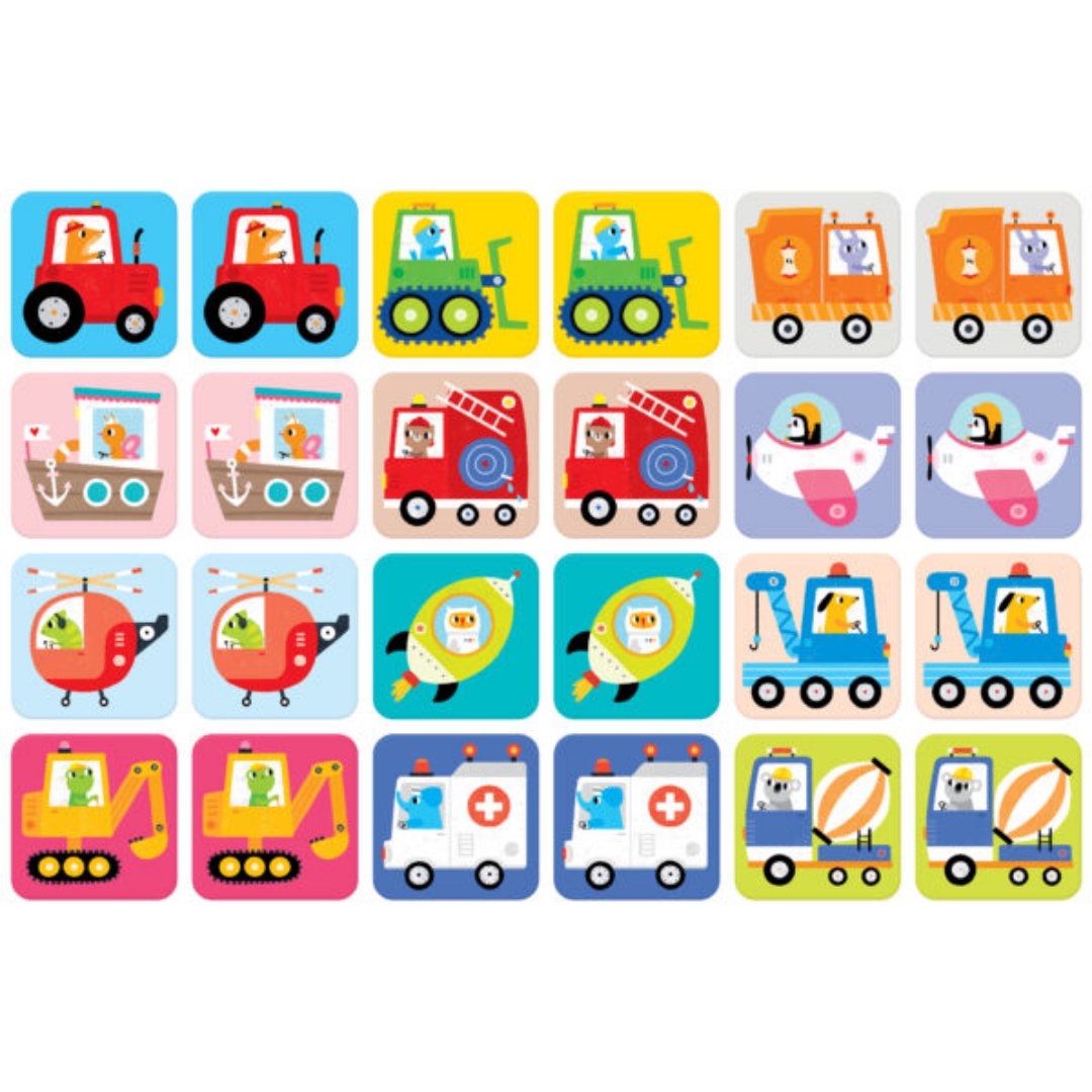 Super Size Memory Game - Vehicles – GG's Children's Boutique