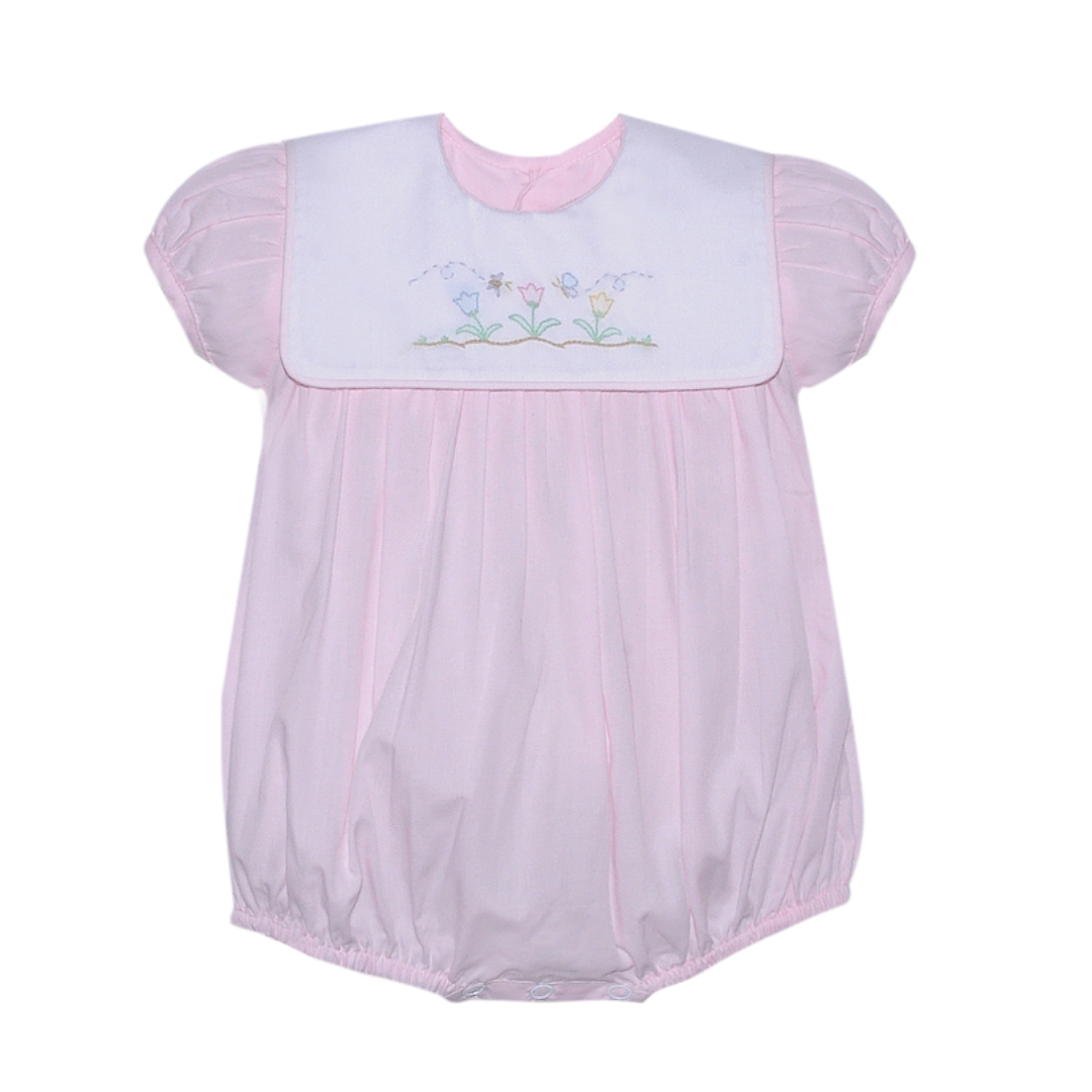 Pink Rowan Bubble - Spring Flowers – GG's Children's Boutique