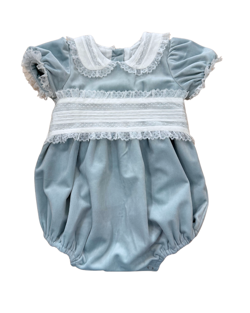 Sky Ice Blue Velvet Bubble – GG's Children's Boutique