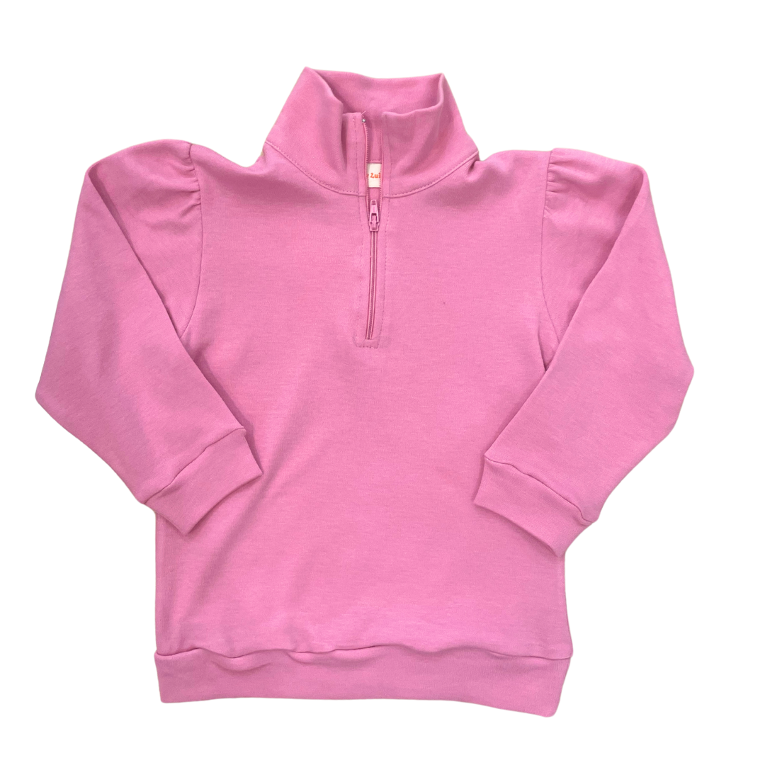 Pink Quarter Zip Pullover – GG's Children's Boutique