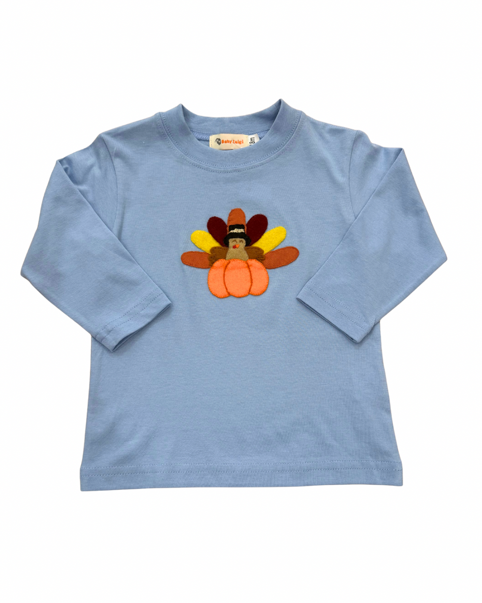Turkey in Pumpkin Tee – GG's Children's Boutique