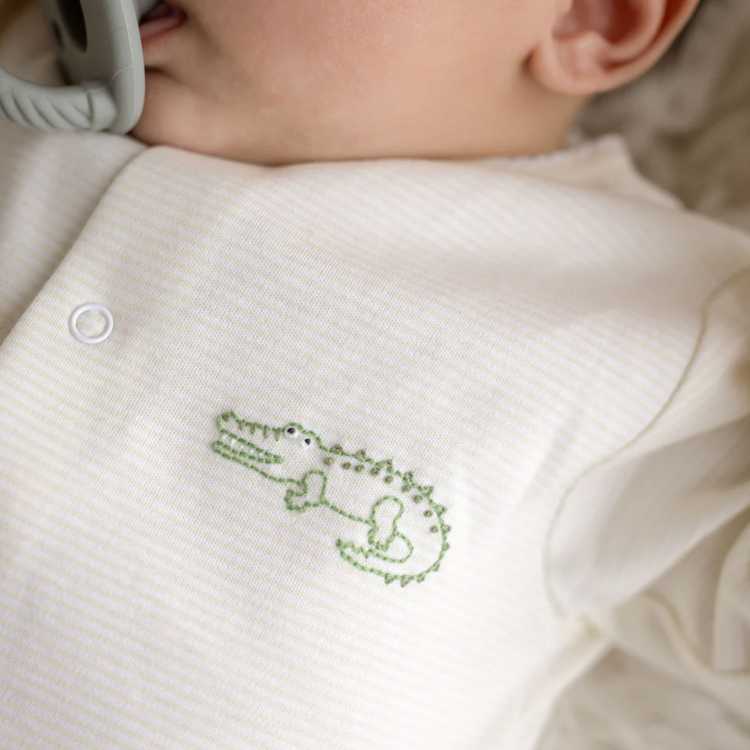 Yellow Gator Pima Convertible Gown – GG's Children's Boutique