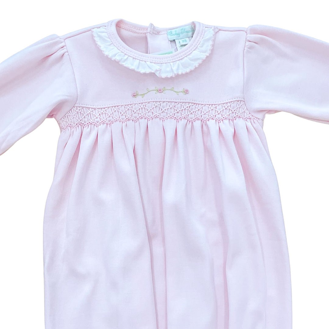 Baby Girl Rosebud Pink Day Gown – GG's Children's Boutique