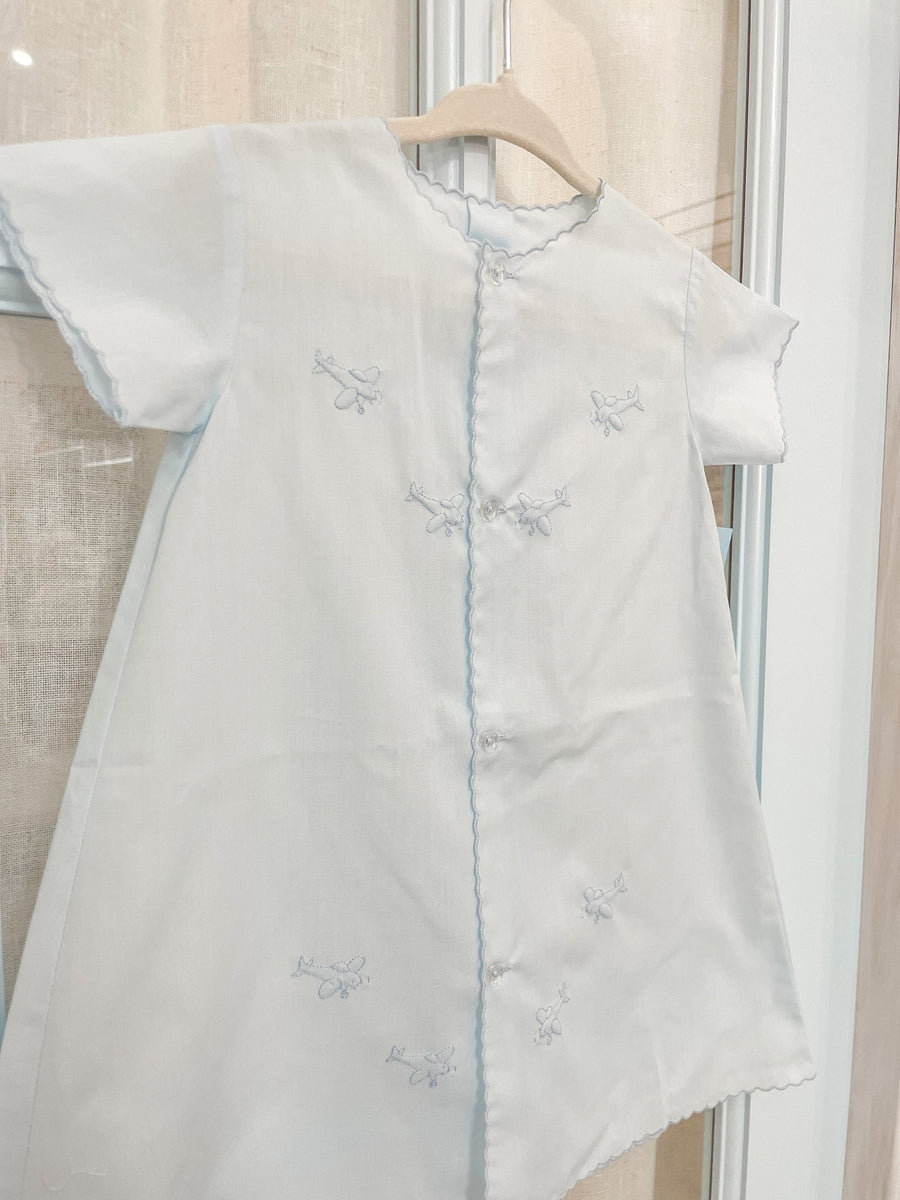 Blue Planes Day Gown – GG's Children's Boutique