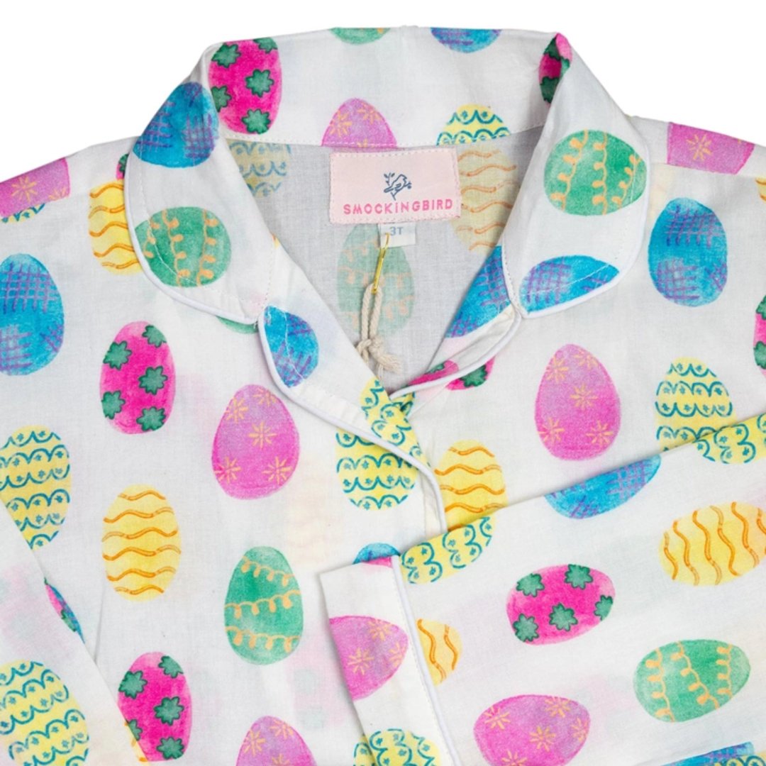 Easter Egg Pajamas in Pastel Pink – GG's Children's Boutique