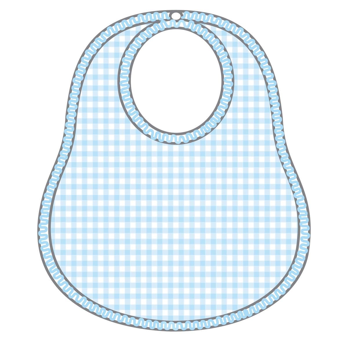 Emma and Aedan Blue Bib – GG's Children's Boutique