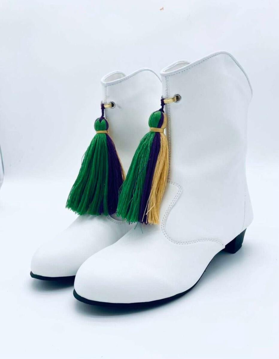 Majorette White Marching Boots with Removeable Tassels – GG's Children ...