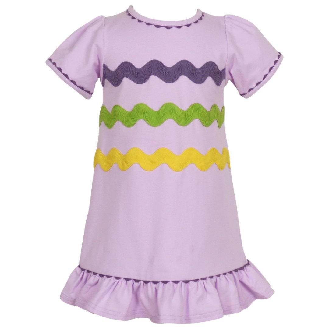 Mardi Gras Ric Rac Dress – GG's Children's Boutique