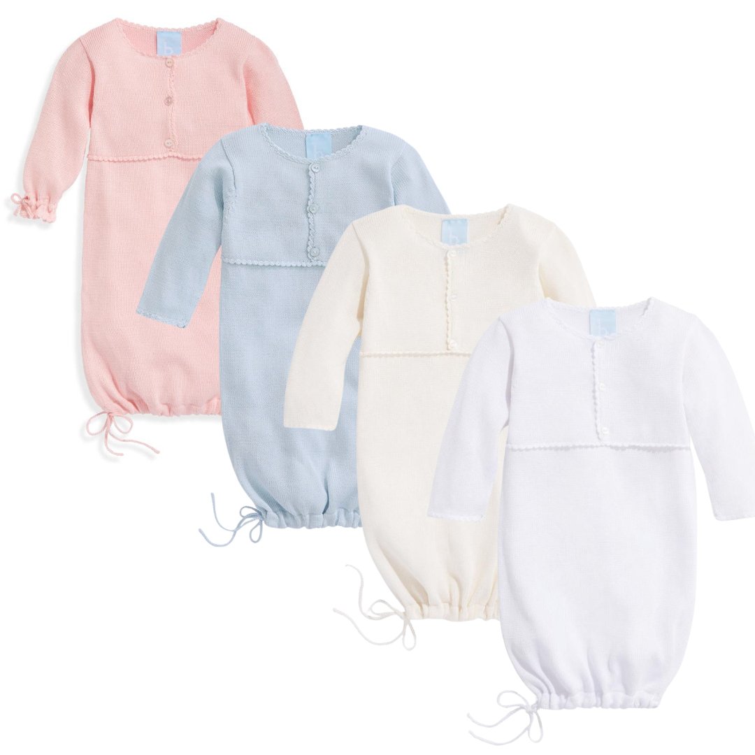 Mercerized Pima Baby Gown – GG's Children's Boutique
