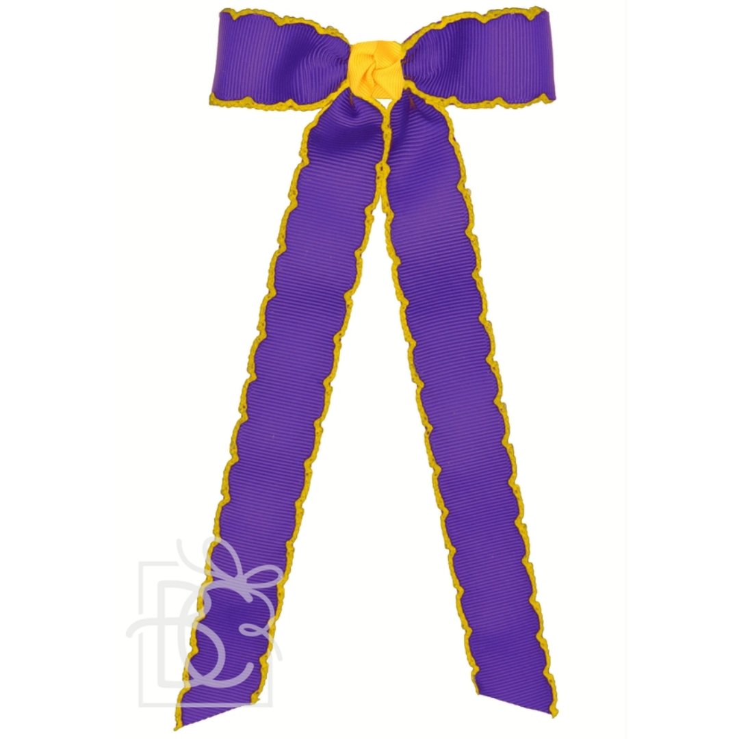 Moonstitch Bow Streamer - Purple & Gold – GG's Children's Boutique