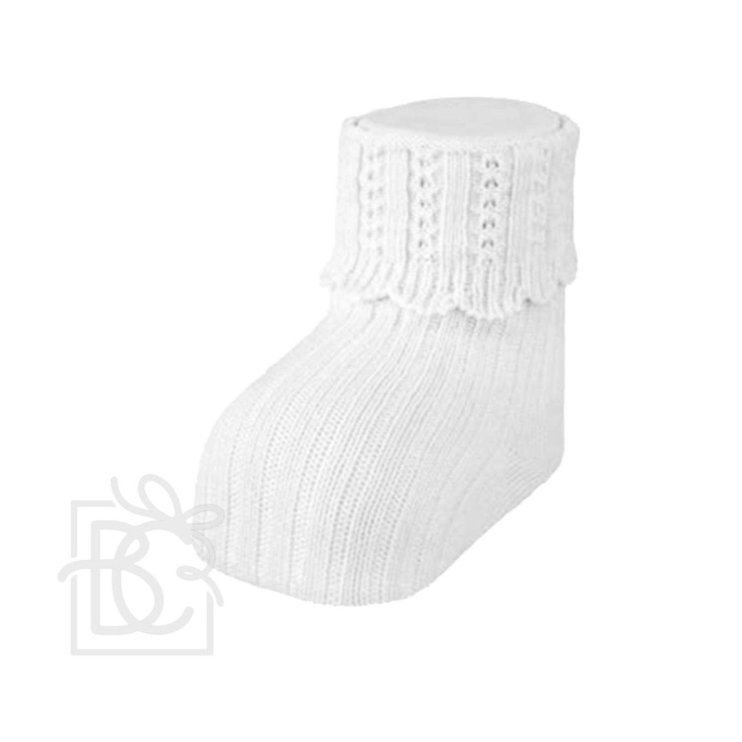 Newborn Folded White Cuff Socks – GG's Children's Boutique