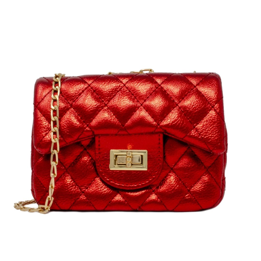 Red Metallic Classic Mini Purse – GG's Children's Boutique