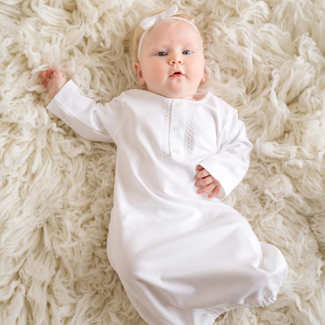 White Layette Gown – GG's Children's Boutique