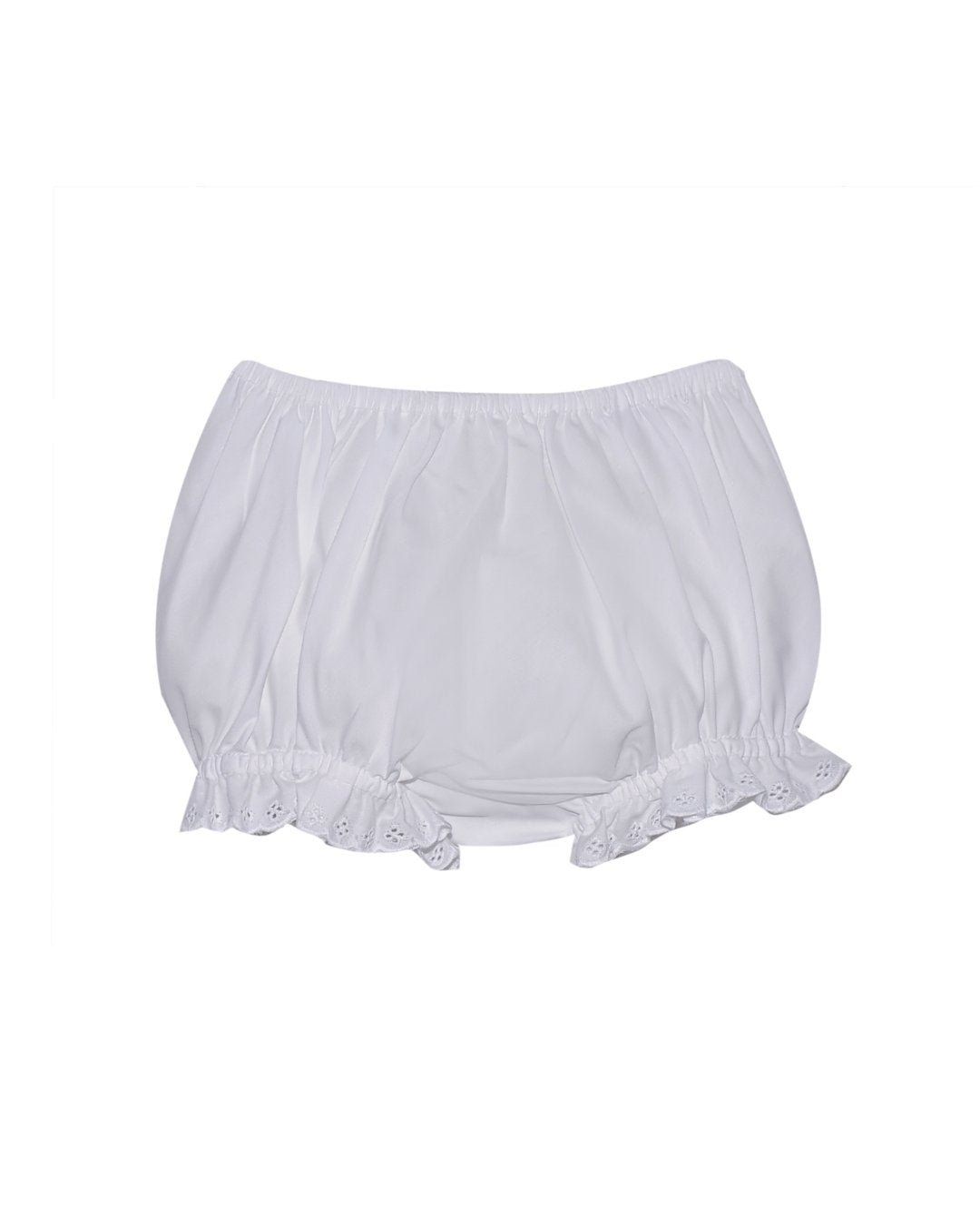 White Ruffle Bloomer – GG's Children's Boutique