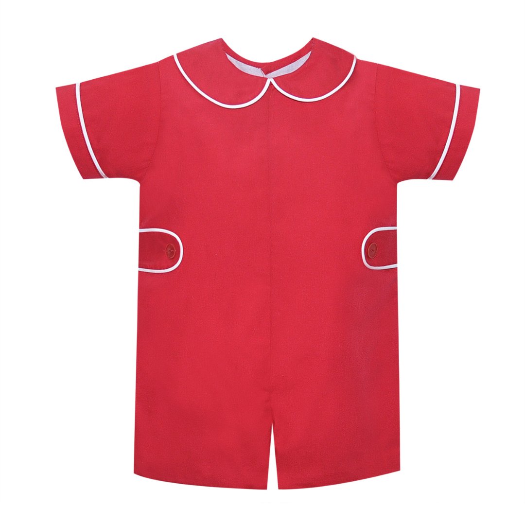 William Red Romper – GG's Children's Boutique
