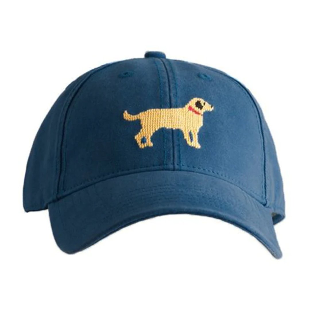 Yellow Lab on Navy Hat – GG's Children's Boutique